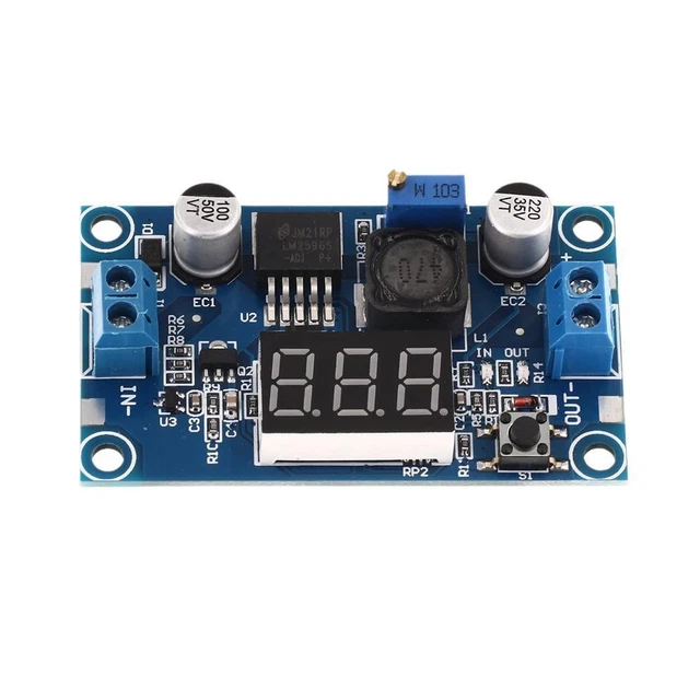 LM2596 STEP DOWN Converter Module DC/DC 4.0~40V to 1.25 - 37V Voltmeter ...