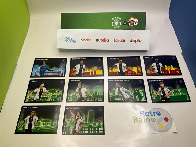 FERRERO EM 2024 Team Sticker PLAY LOCATIONS Complete 10x #53 to #62 £17 ...