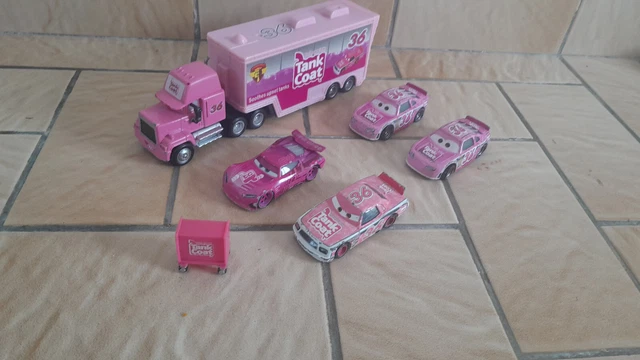 DISNEY PIXAR CARS Camion Mack Hauler Cars Tank Coat 36 + 4 Voitures EUR ...