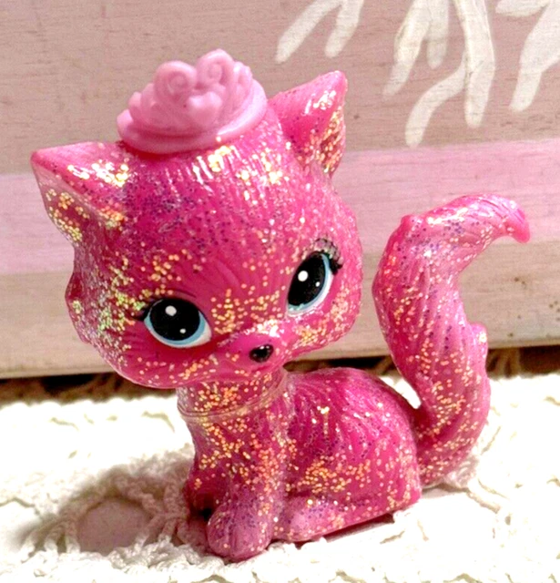 2008 MATTEL BARBIE Diamond Castle Pink Glitter Cat Play Figure $7.50 ...