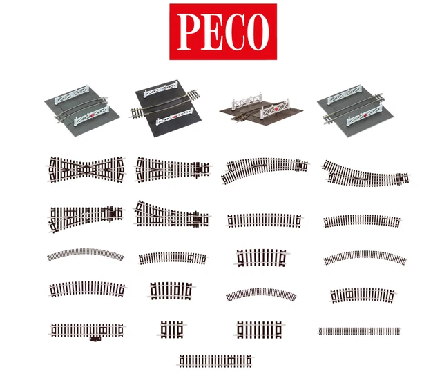 PECO TRACK FOR Model Railways Code 100 Setrack OO Gauge - Choose From ...
