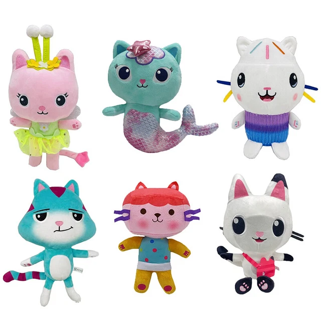 GABBY'S DOLLHOUSE CAKEY Pandy Catrat Kitty Fairy Mermaid Plush Doll ...