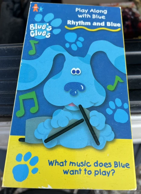 BLUES CLUES RHYTHM and Blue And Play Along With Blue (VHS, 1999) EUR 10 ...