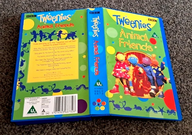 TWEENIES ANIMAL FRIENDS Bbc Video Bella Fizz Milo Jake Pal Vhs Video ...