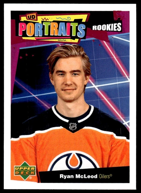 PORTRAITS UD 2020-21 pont supérieur Ryan McLeod Edmonton Oilers #P-70 ...