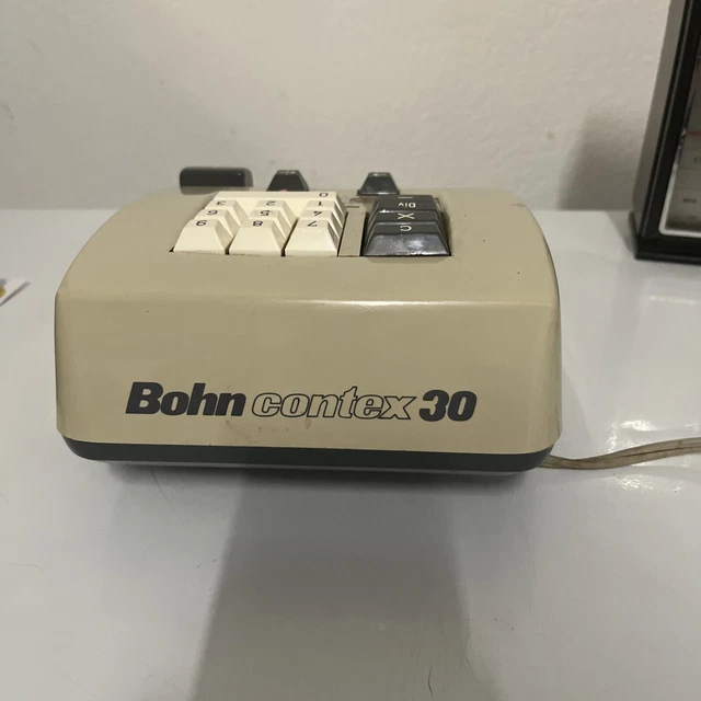 BOHN CONTEX-30 MECHANICAL Calculator Vintage Hand Powered No Case £56.47 - PicClick UK