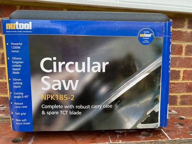 NUTOOL CIRCULAR SAW NPK185-2 - New - Complete with Robust Carry Case ...