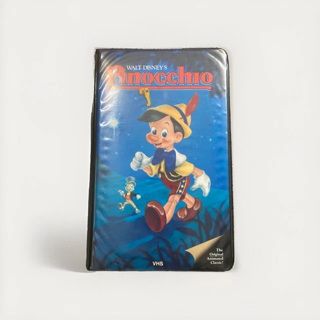 DISNEY PINOCCHIO VHS (Padded Black Diamond Clamshell) 239V 1985 Very ...