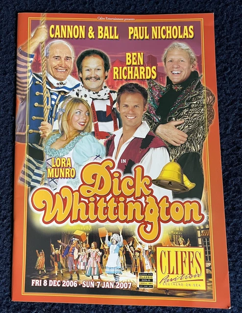CANNON & BALL Panto Programme 2006/07 £6.49 - PicClick UK