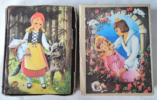 ALTES WÜRFELPUZZLE DDR Märchen-Motive Eisenach vollständig 6 Motive EUR ...