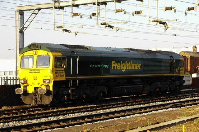 C3 6X4 GLOSSY Photo Freightliner Class 66 66605 @ Rugby £1.00 - PicClick UK