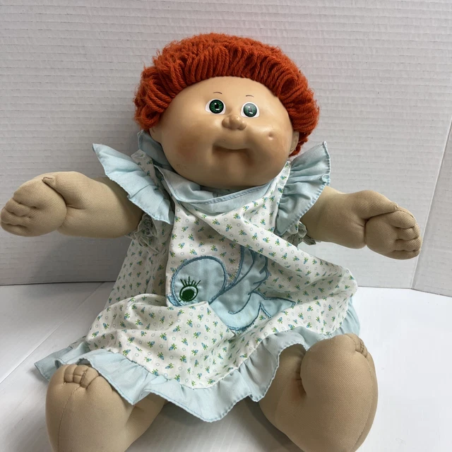 CABBAGE PATCH KIDS Coleco 1986 Doll Red Hair HM 8 Pink Signature $52.00 ...