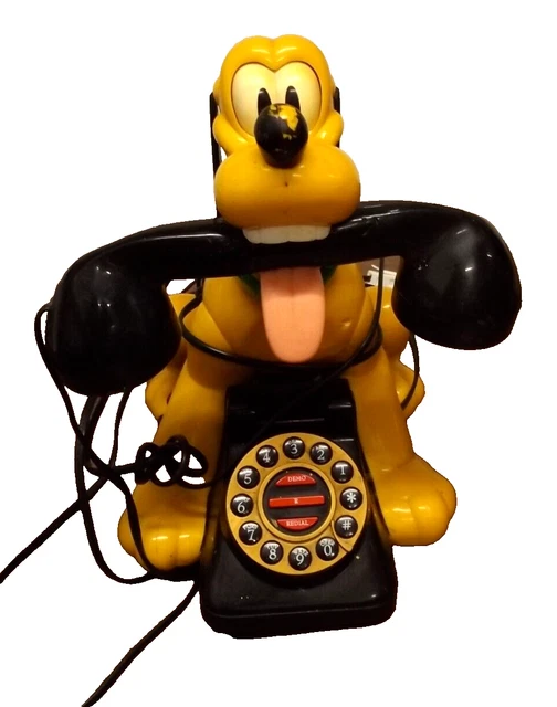 DISNEY PLUTO TALKING animated telephone Untested £21.00 - PicClick UK