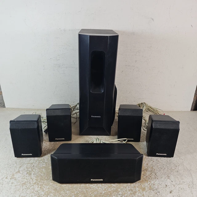 PANASONIC 5.1 SURROUND Sound Speaker System, Subwoofer, Centre, and ...