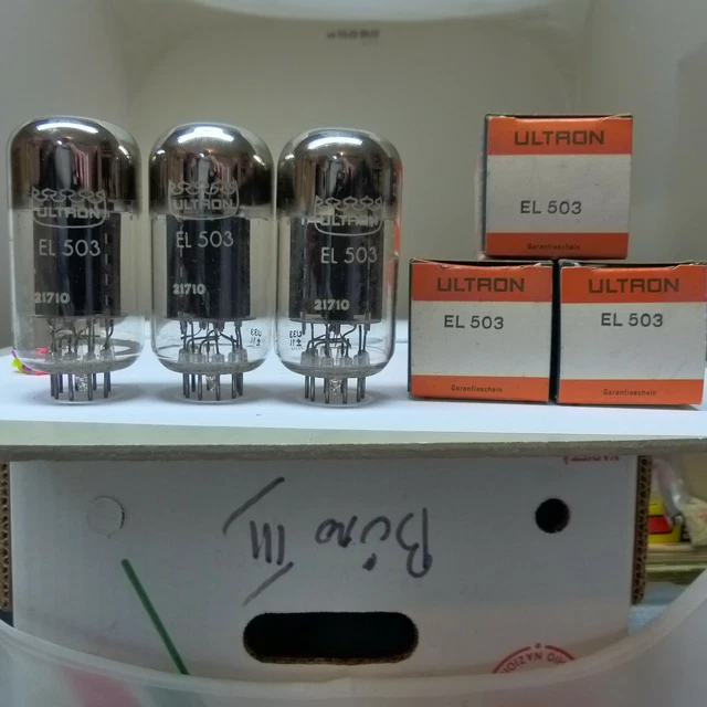 1X EL503 ULTRON / Philips Tube Tube Tested Roe-V-10 NEW in BOX - Rare ...