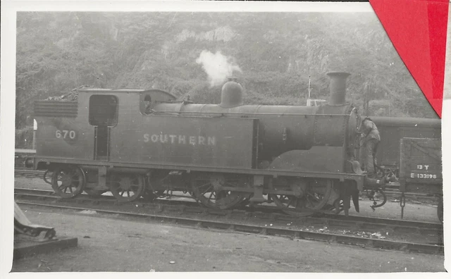 SOUTHERN RAILWAY EX L&SWR - M7 CLASS 0-4-4T - NO.670 - VINTAGE IMAGE ...