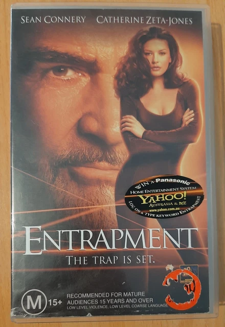 ENTRAPMENT 1999 VHS Movie Sean Connery Catherine Zeta-Jones (Big Box EX ...