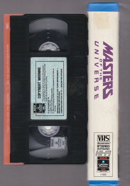 MINT RARE VHS Video Tape BIG CLAMSHELL Box MASTERS OF THE UNIVERSE MOTU ...
