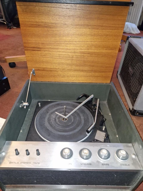 GARRARD MODEL 2025 TC Transistor Record Player Untested No power cable ...