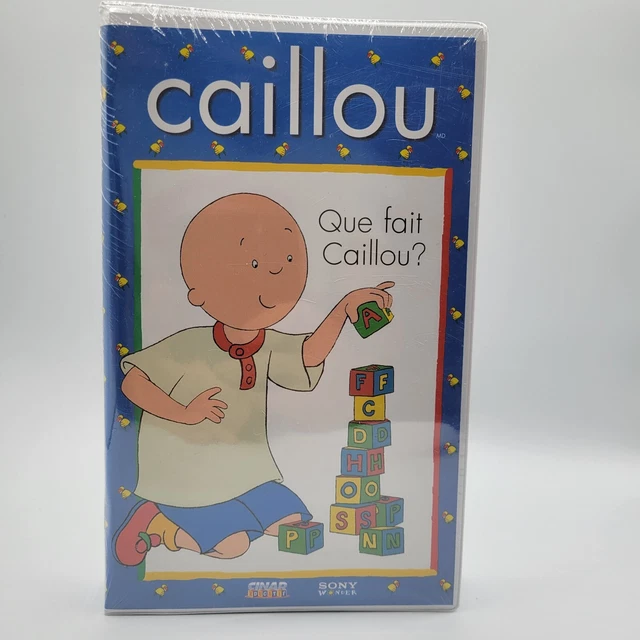 CAILLOU: QUE FAIT Caillou? (VHS, 1997, Sony Wonder) Version Francais ...