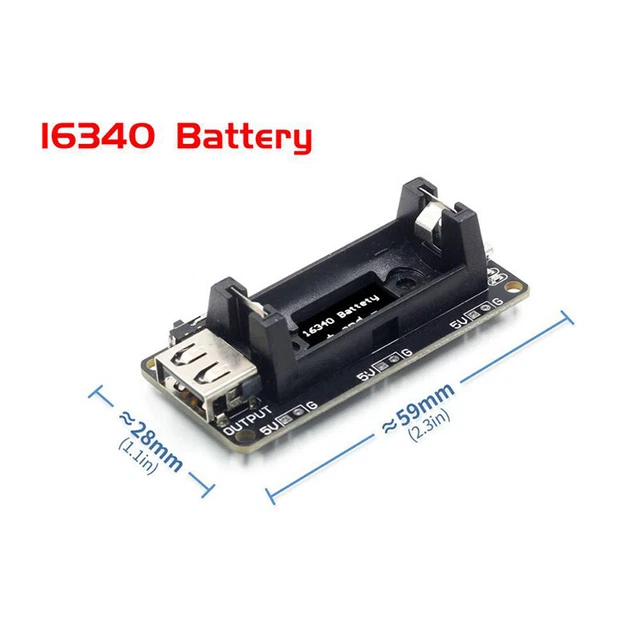 ESP8266 POWER SUPPLY Rechargeable 16340 Lithium Battery Charger ...