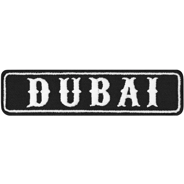 BIKER PATCH DUBAI Aufnäher United Arab Emirates Rankpatch Aufbügler ...