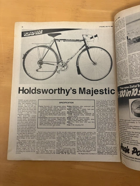 CYCLING WEEKLY JULY 19 1980 Magazine Vintage Collectors Item Free ...