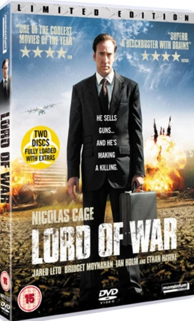 LORD OF WAR (DVD) Nicolas Cage Bridget Moynahan Jared Leto Shake Tukhmanyan EUR 11,93 - PicClick FR