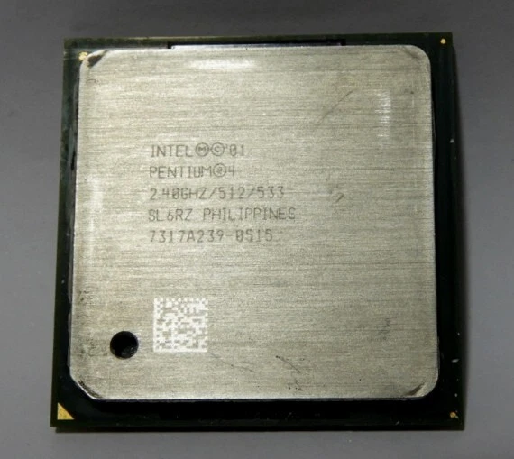 INTEL® PENTIUM® 4 Processor - 2.40GHz Socket 478, 512Kb Cache SL6RZ CPU ...