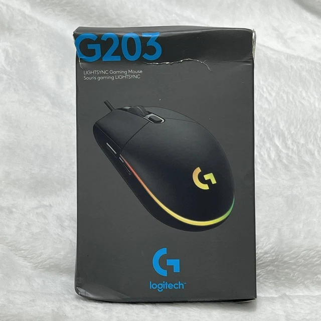 LOGITECH G203 LIGHTSYNC Gaming Mouse 910-005790 £19.98 - PicClick UK