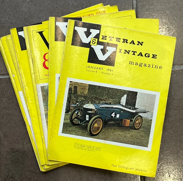 'VINTAGE AND VETERAN' magazine 1964. 12 monthly x issues £12.00 ...