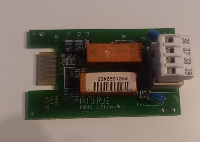 BUDERUS LOGAMATIC FM 242 2-Stufen Modul EUR 85,00 - PicClick DE