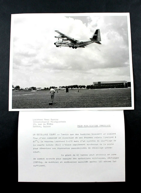 PHOTO AVION AIRCRAFT LOCKHEED HERCULES C-130 DECOLLAGE + DESCRIPTIF ...