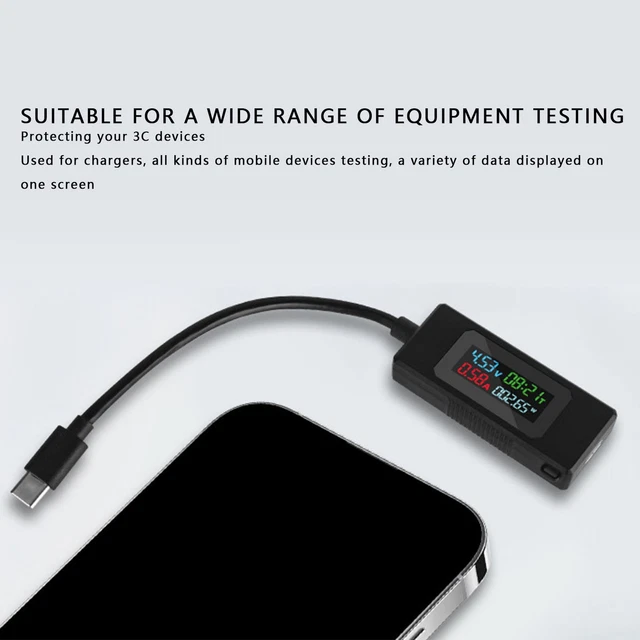 Usb C Tester Fast Charging Protocol Detection Usb Multimeter Multi Functional £633 Picclick Uk