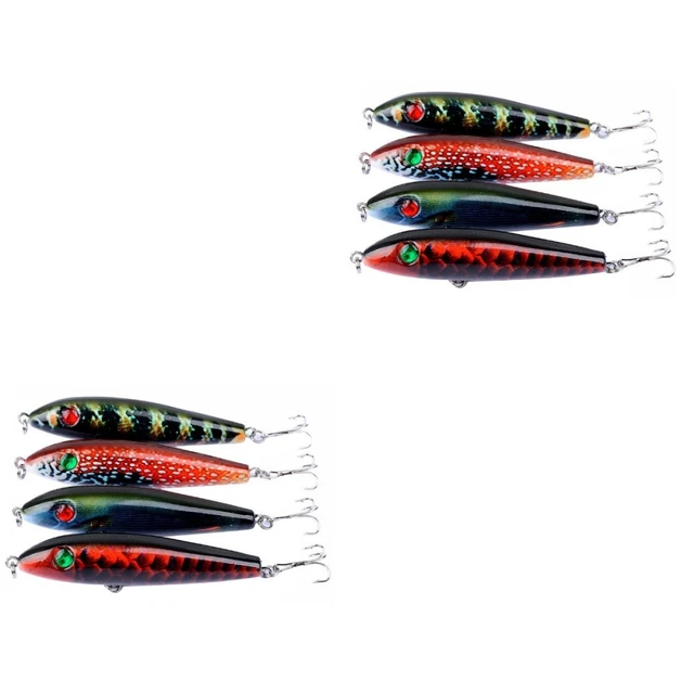 2 PIECES SIMULATION Fishing Lure Set Beginner Bass Artificial Sea Lures ...
