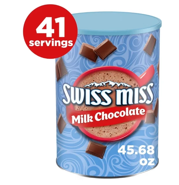 SWISS MISS MILK Chocolate Flavored Hot Cocoa Mix, 45.68 oz. Canister £5 ...
