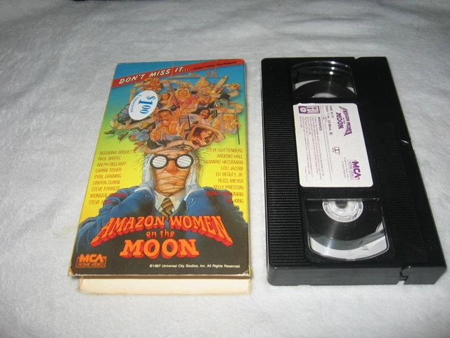 RARE 1987 VHS AMAZON WOMEN ON THE MOON Sybil Danning Rosanna Arquette ...