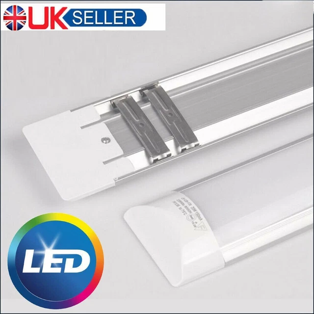 4FT 120CM LED Batten Light Garage Workshop Ceiling Tube Light bright ...