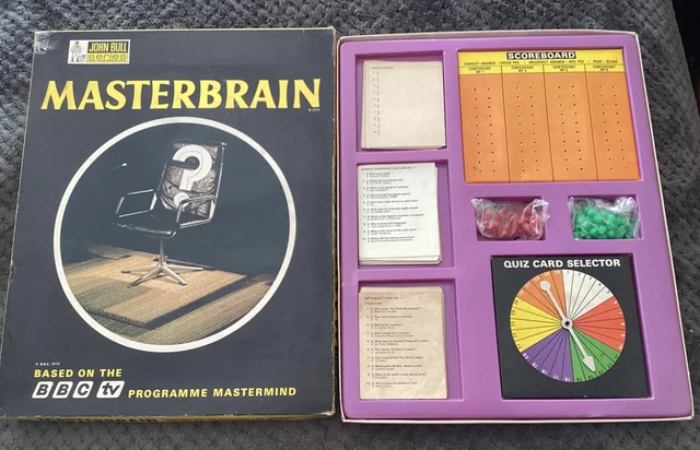 VINTAGE JOHN BULL 1975 Masterbrain Board Game based on BBC Mastermind £11.12 - PicClick UK