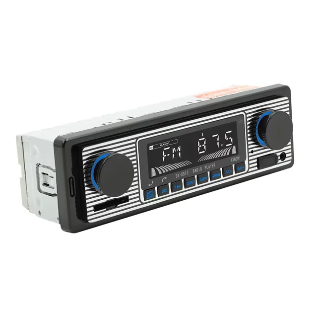 RETRO VINTAGE STYLE Car Bluetooth Radio / Head Unit - Stereo - MP3 USB ...