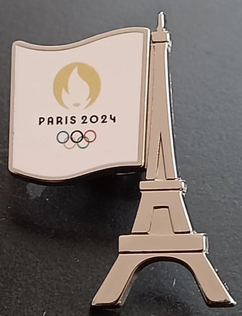 PARIS 2024 OLYMPICS. Official Eiffel tower pin on card. Drago pins ...