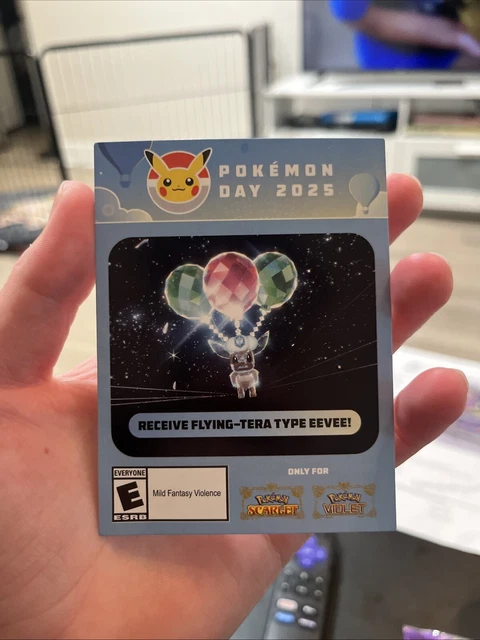 FLYING TERA TYPE Eevee Pokémon Day 2025 GameStop / Best Buy Exclusive ...