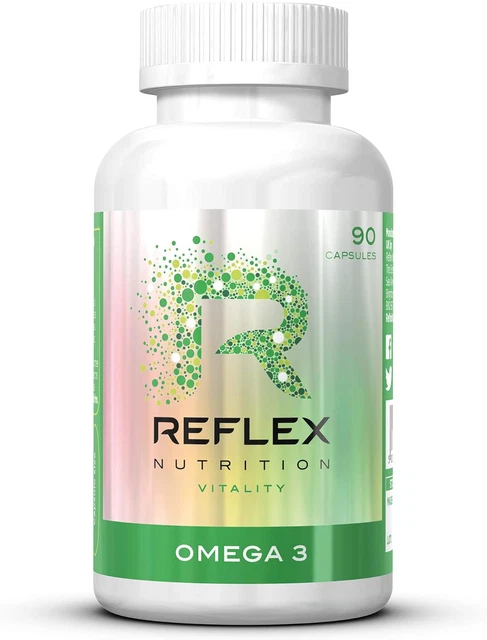 REFLEX NUTRITION OMEGA 3 Supplement Capsules 1000Mg of Which 330Mg Is ...