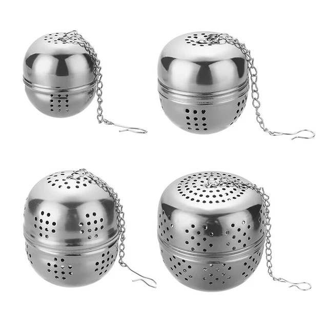 STAINLESS STEEL BALL Tea Leak Ball Tea Leak Mesh Filter Strainer Tea-KN ...