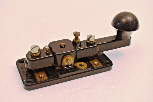 ANTIQUE WW2 BRITISH Army Morse Key WT 8AMP No.2 MK.II W.M.C. AX2869 ...
