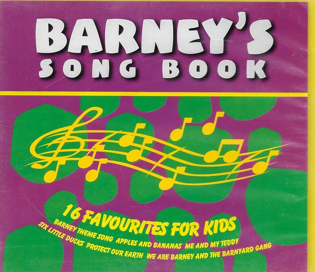 BARNEY'S SONG BOOK - 16 Favourites for Kids BRAND NEW SEALED MUSIC ...