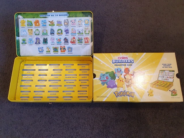 COLES POKEMON BUILDERS With Case, Limited Edition. 34/35. $30.00 ...