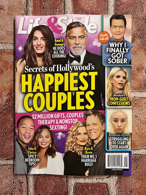 LIFE & STYLE Magazine 2024 "SECRET'S OF HOLLYWOOD COUPLES" & MORE! £7. ...