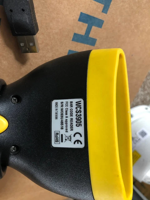 WASP WCS3905 HANDHELD USB Barcode Reader Scanner £21.49 - PicClick UK