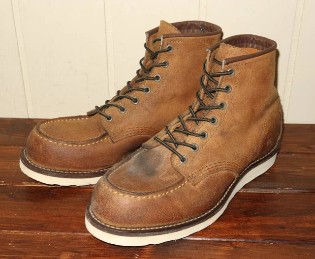 RED WING 8861 Boots 8E 26cm Suede Rough Out Mock Toe £303.49 - PicClick UK